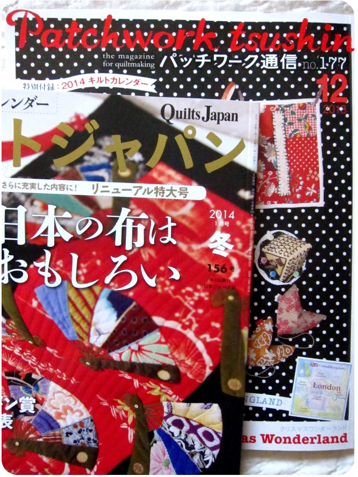 Quilt Otaku: Quilts Japan and Patchwork Quilt Tsusin January 2014