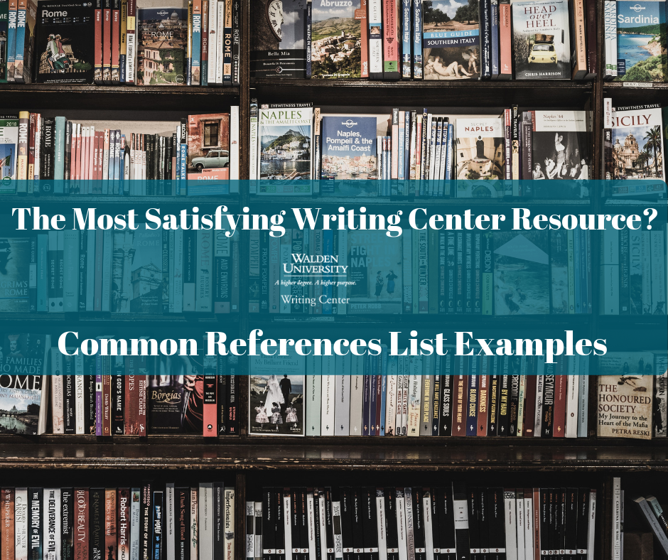 The Most Satisfying Writing Center Resource Common Reference List Examples The Most Satisfying Writing Center Resource Common Reference List Examples