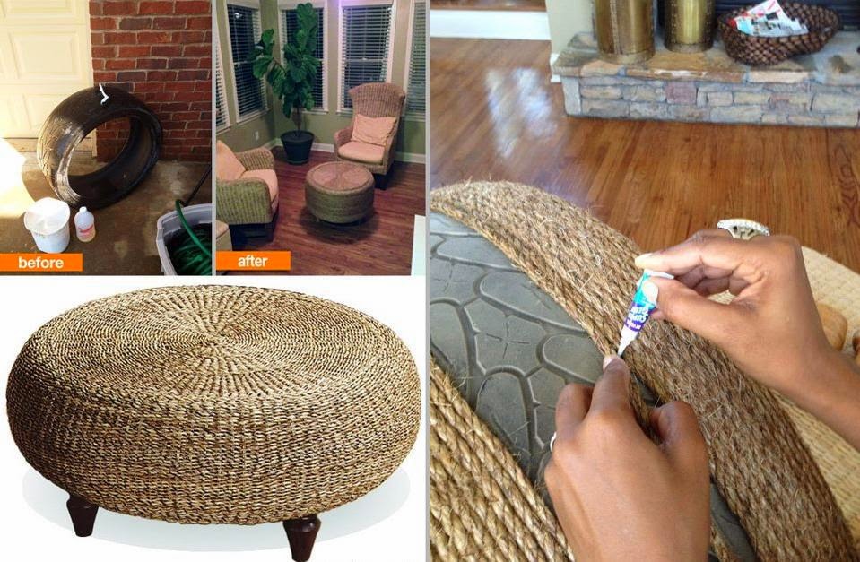 Manualidades y artesanias Salticoz: Reciclado con llantas