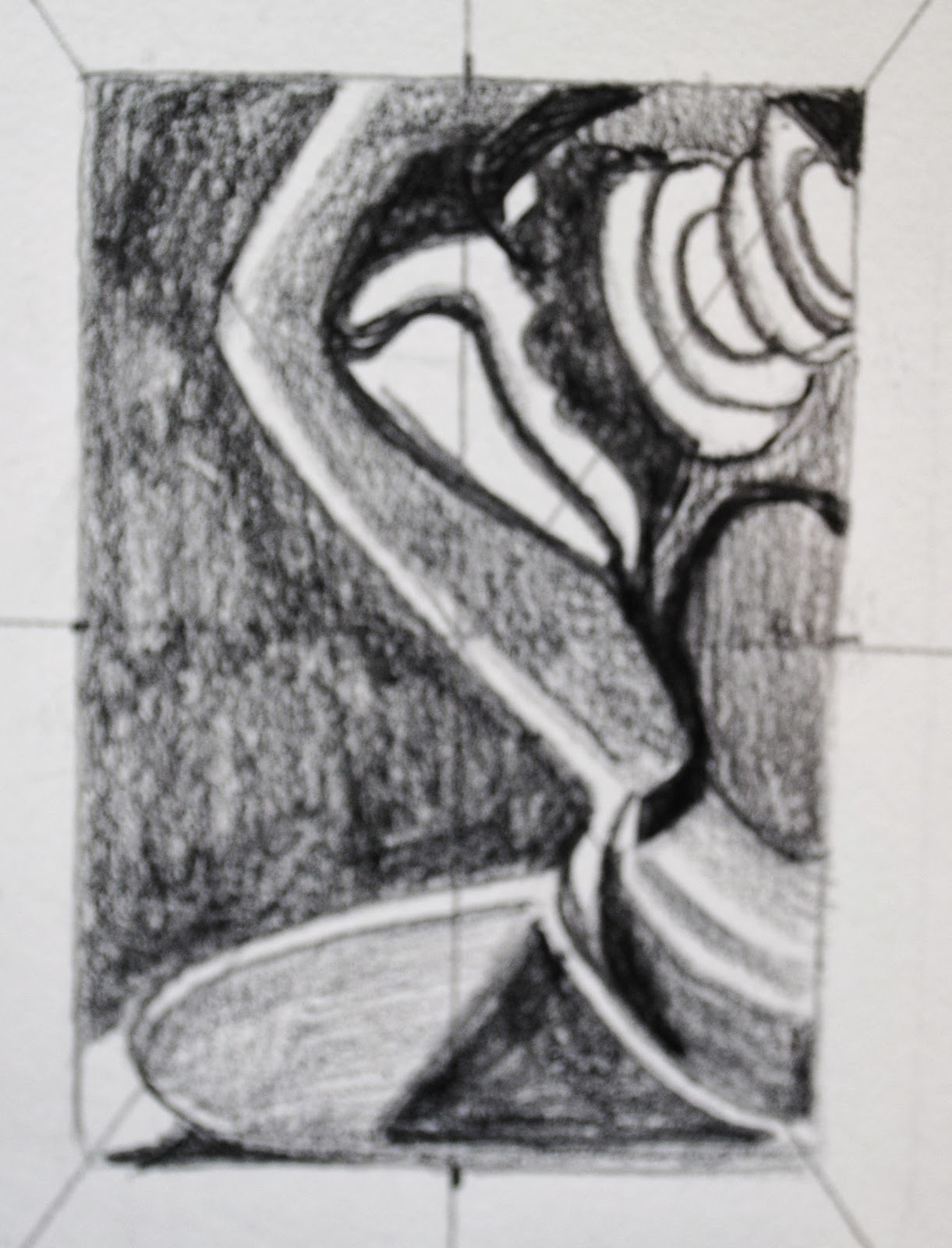 Helen's Painting OCA Blog: Abstract painting from man-made form