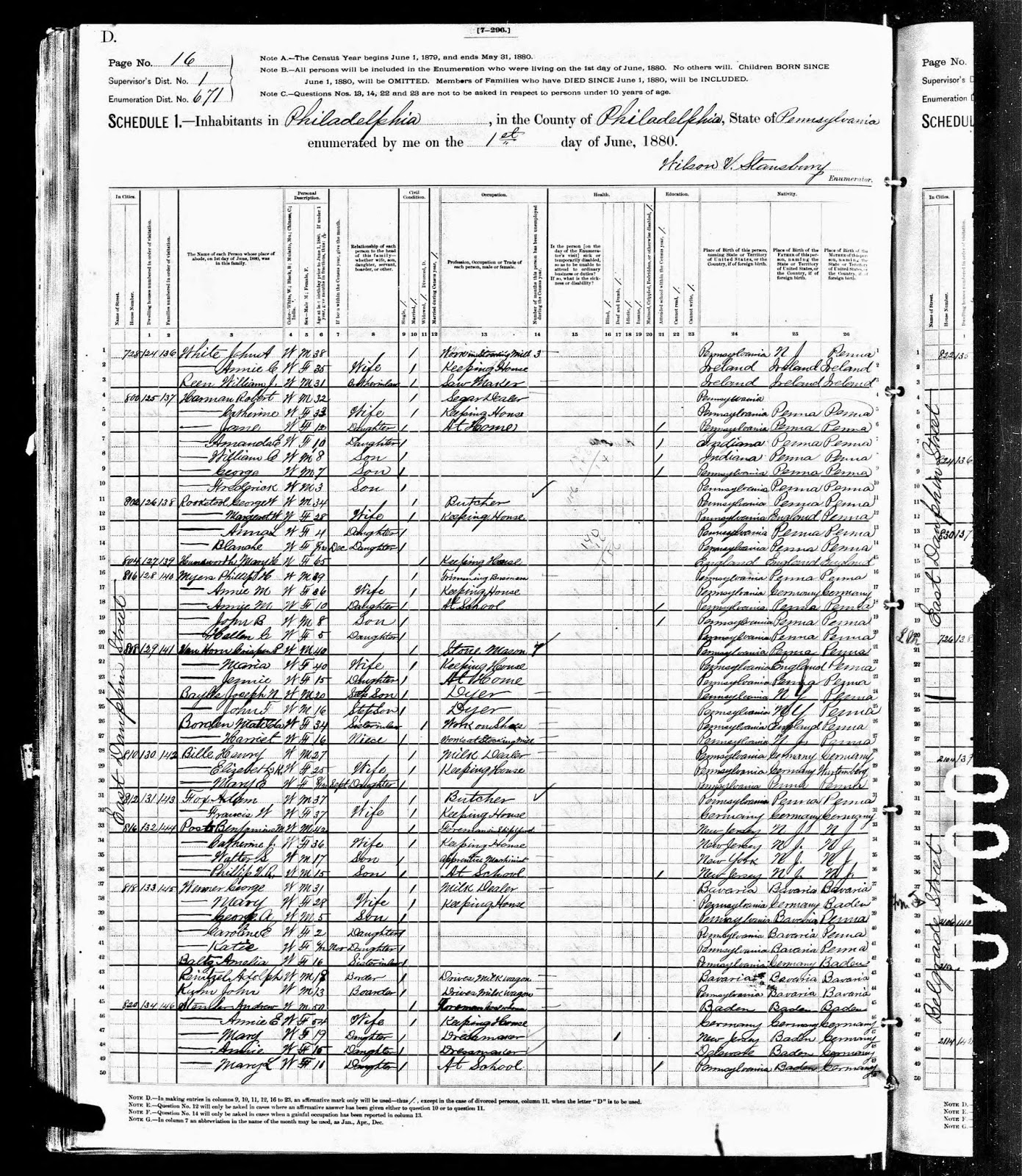 Tracking someone through the census records