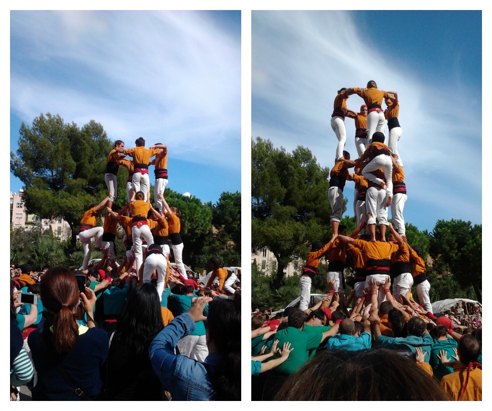 Els castells czyli wieże z ludzi - Justyna en Barcelona