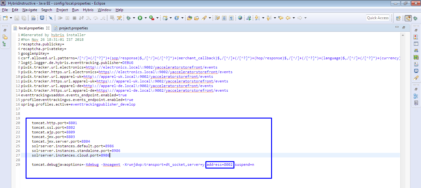 Hybris Tutorial Run Multiple Servers In Hybris