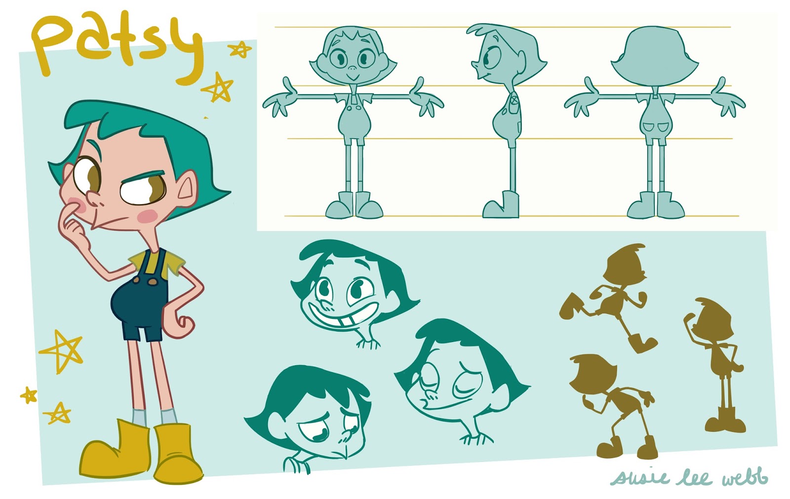 susie lee's BIG DUMB STUPID art blog: Pantomime character sheet