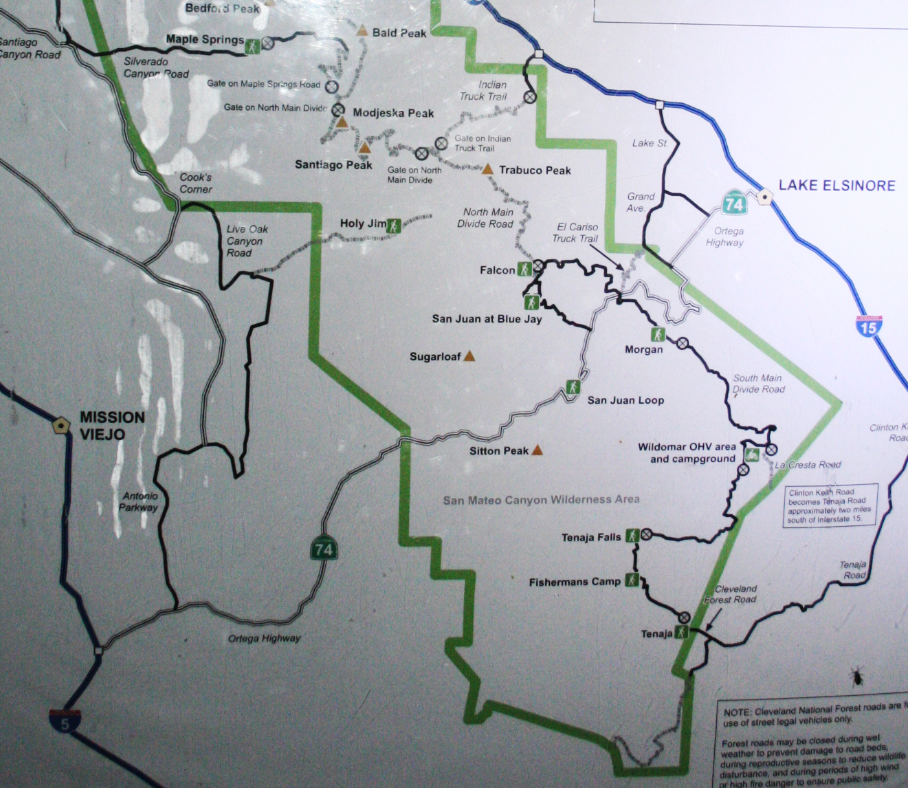 Silverado Canyon to Modjeska Peak ~ Adventures in Southern California