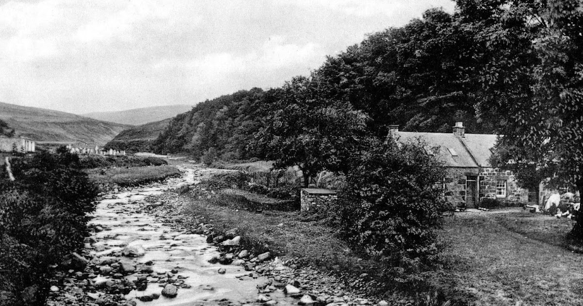 Tour Scotland: Old Travel Blog Photograph Cottage Clachan Burn Shiskine Isle Of Arran Scotland