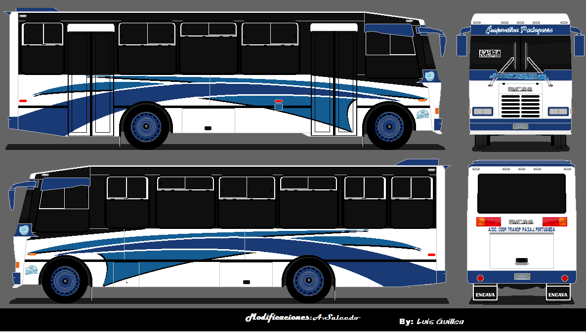 Diseños Encava y Otra Buses Venezuela: Cooperativa Portuguesa