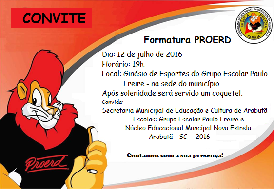 Núcleo Educacional Municipal Nova Estrela - Arabutã - SC: Formatura ...