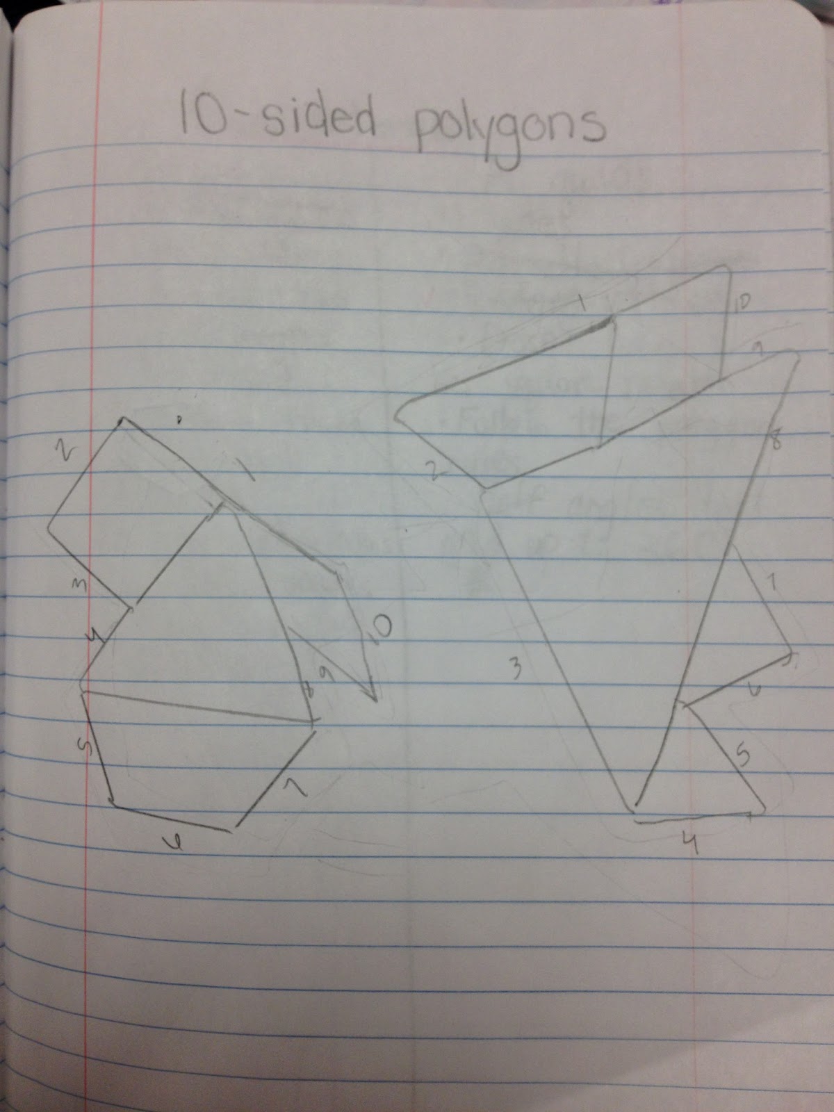 The 4th Grade May-niacs: Making Polygons