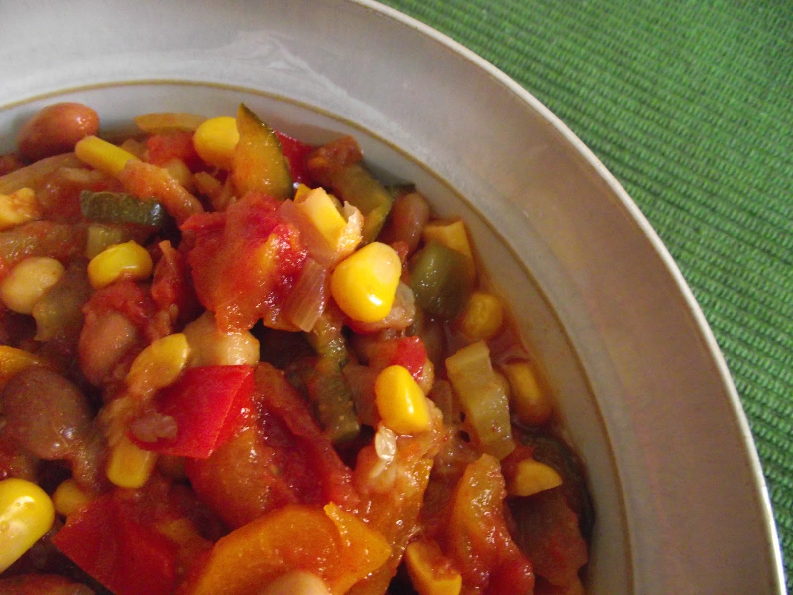 Rocket and Roses Vegan Kitchen: Vegetable Chilli ~ Slow Cooker style