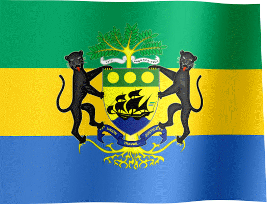 Flag of Gabon (GIF) - All Waving Flags