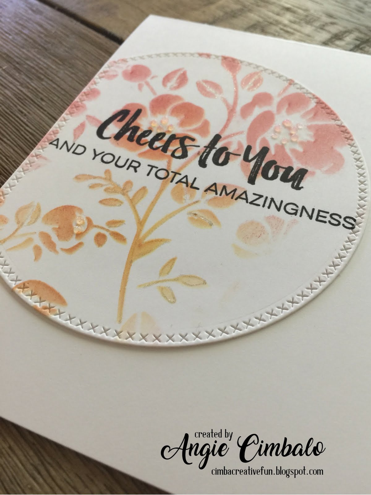 Cimbacreativefun: 2017 World Card Making Day - Stencil