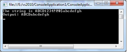 My Programming Experience: C# Code To Extract Only Alphabets From A String