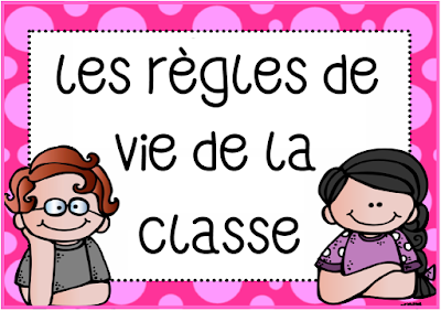 A l'encre violette: LES REGLES DE VIE DE LA CLASSE