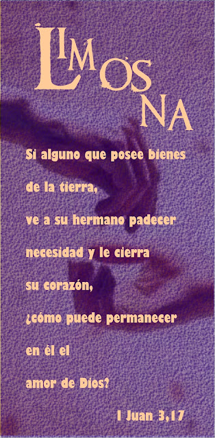 TARJETAS Y ORACIONES CATOLICAS: LIMOSNA