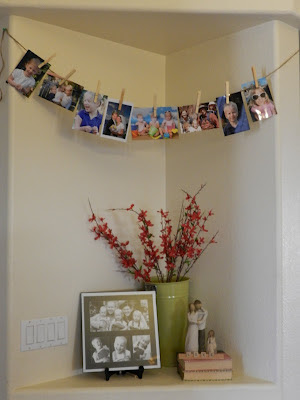 Hi! It's Jilly.: Clothesline Photo Display