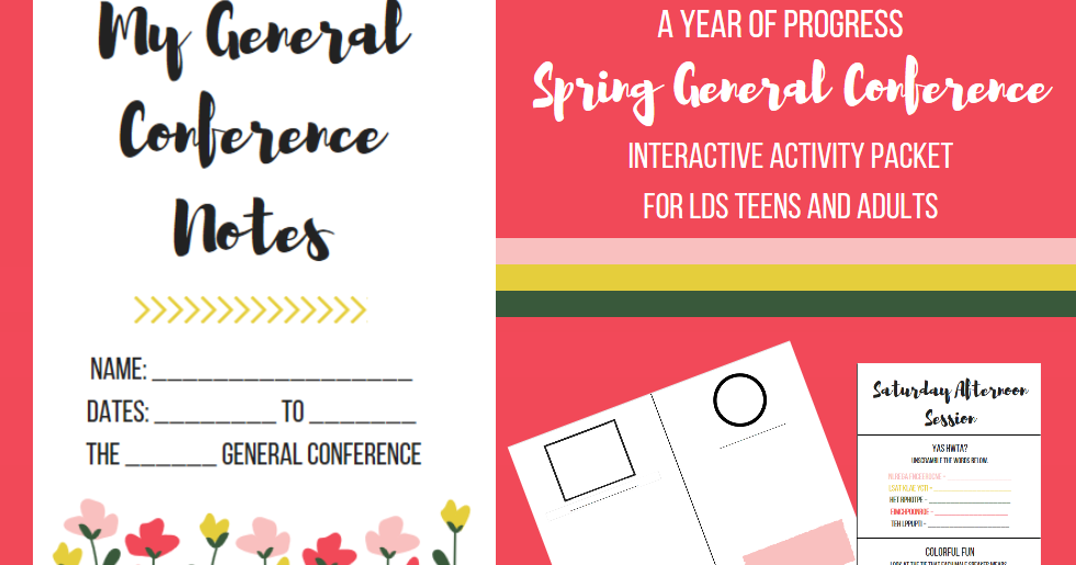 Printspiration: General Conference Activity Packet for Teens and Adults