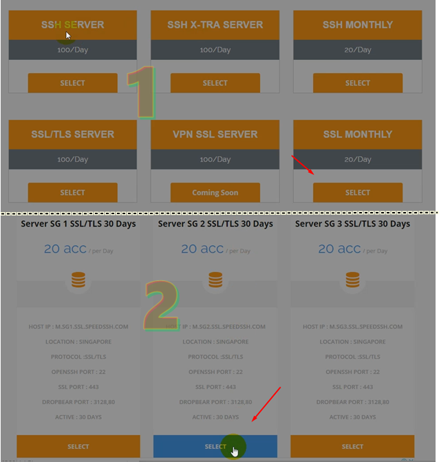 3 Situs terbaik penyedia SSH/SSL 30 Days Hight Speed | percobaan