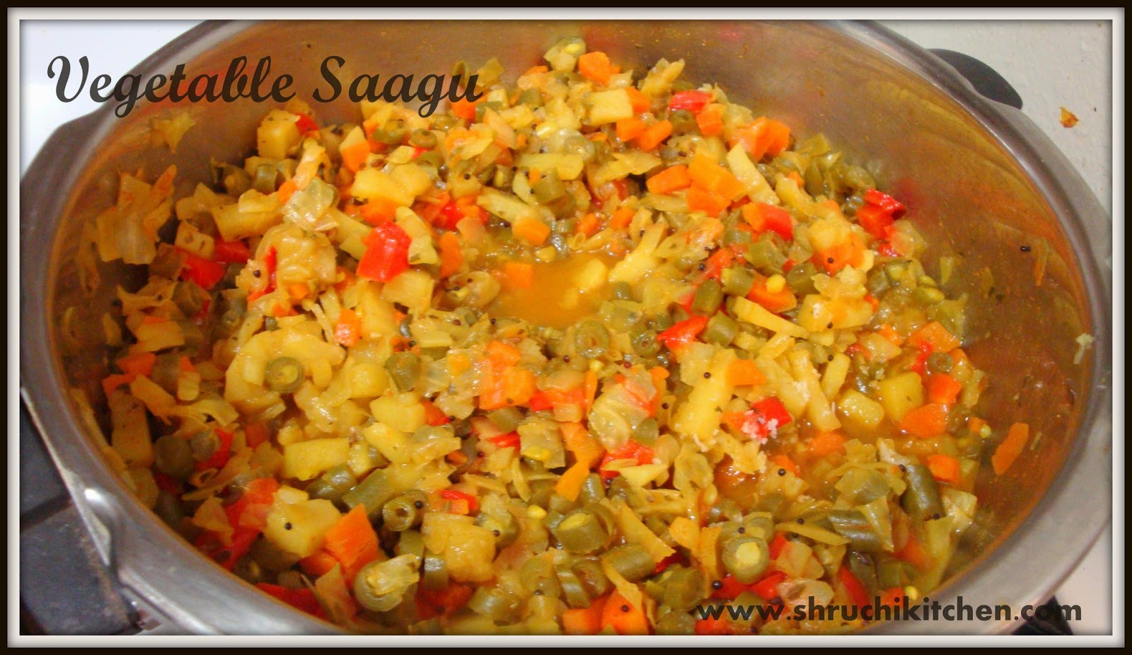 Shruchi Kitchen: Vegetable Saagu