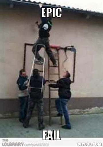 Cleaned by Pete: what a power washer does: Ladder fail, No ladders on ...