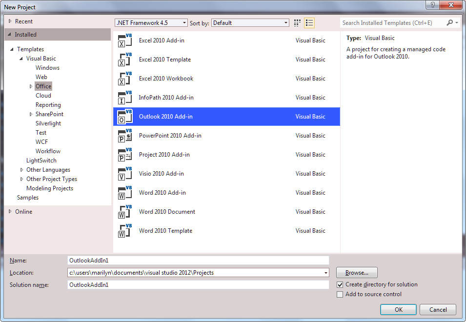 Simple Outlook Add In With Vsto 30 Adapted