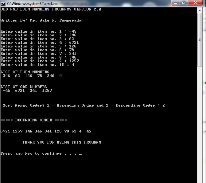 Free Programming Source Codes and Computer Programming Tutorials: Odd ...