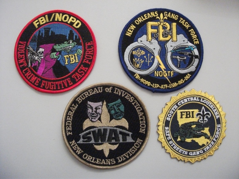 Louisiana Police Patches Collector: Federal patches