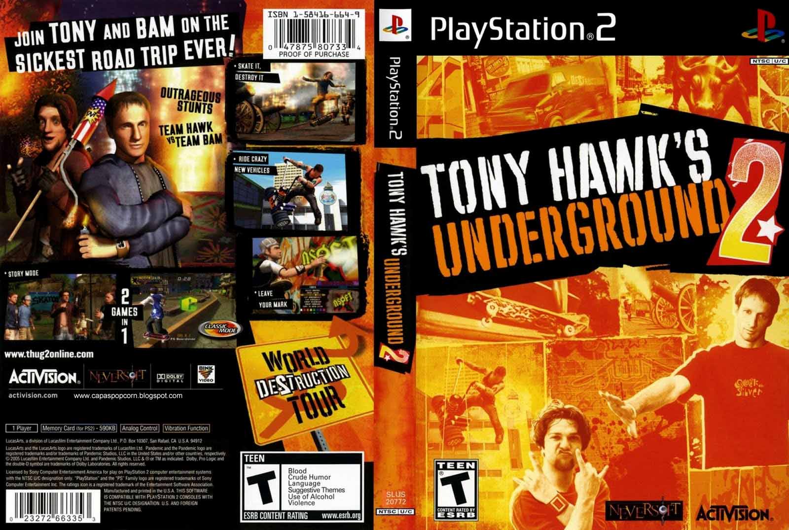 Techno Skate:....: Ranking Melhor Tony Hawk PS2