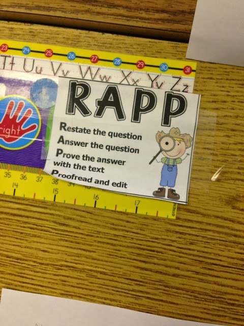 Who's Who and Who's New: RAPP- Restate, Answer, Prove, Proofread