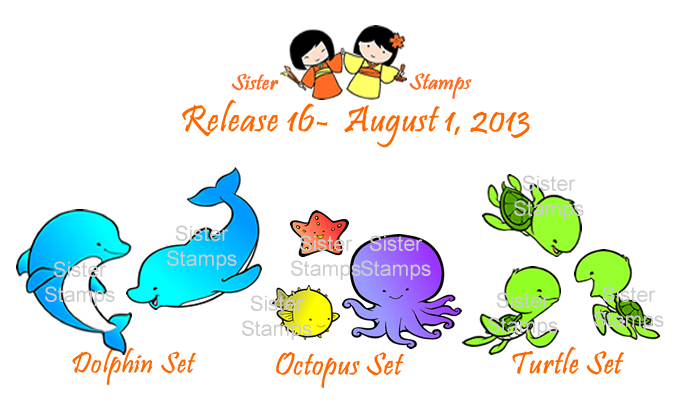 Sister Stamps Release #16 -- Octopus Set