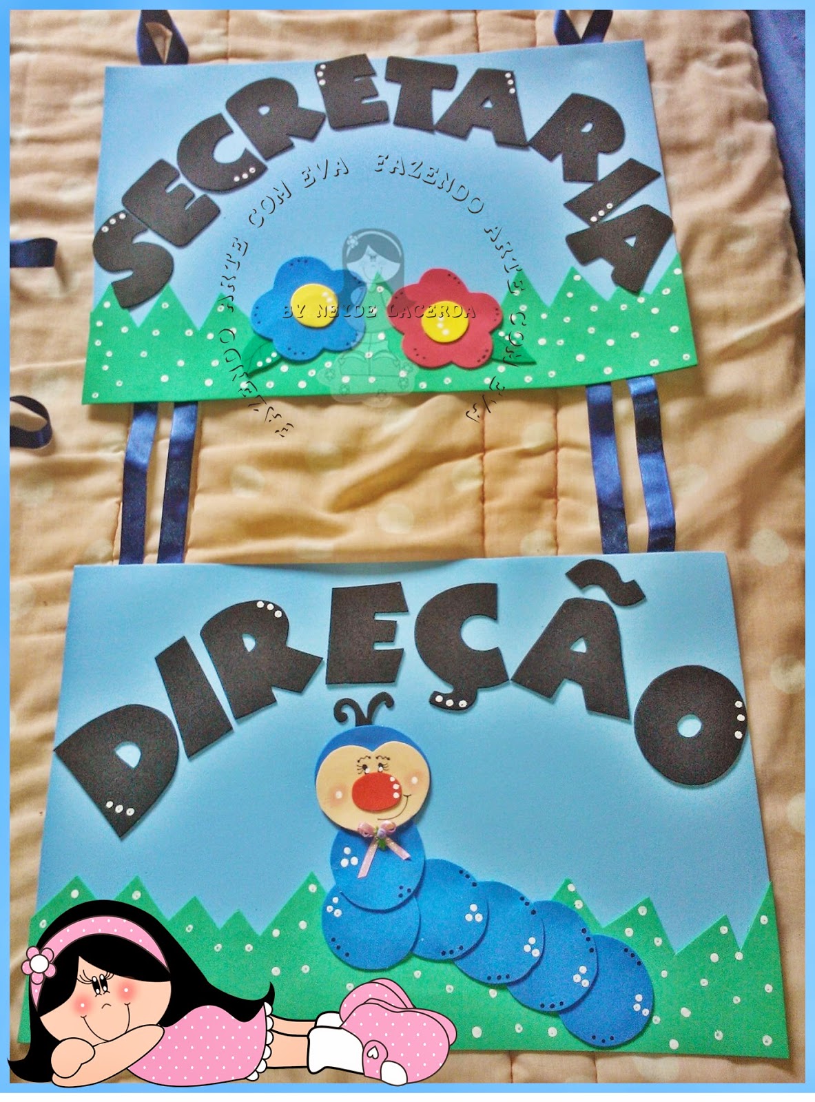 Placas de porta... Ateliê Fazendo Arte by Neide Lacerda.