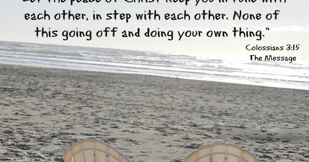 Just following Jesus in my real life...: Colossians 3:15