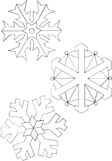 fulgi de nea zapada de colorat ~ Desene Imagini de colorat