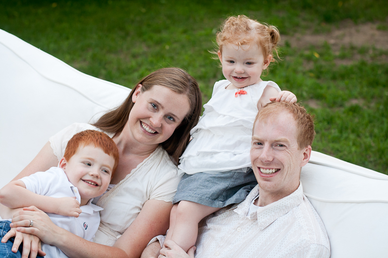 Three red heads and a couple blondes: Random family pictures