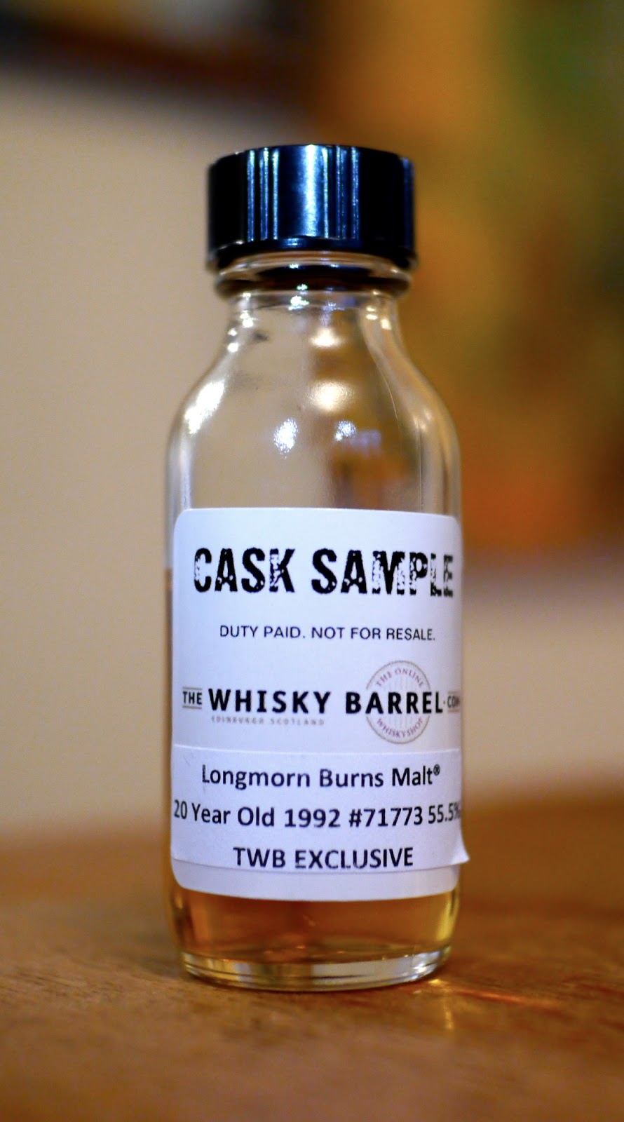 The Longmorn Burns Malt 20 Year 1992 TWB* Exclusive (30 ml 1992 Club ...