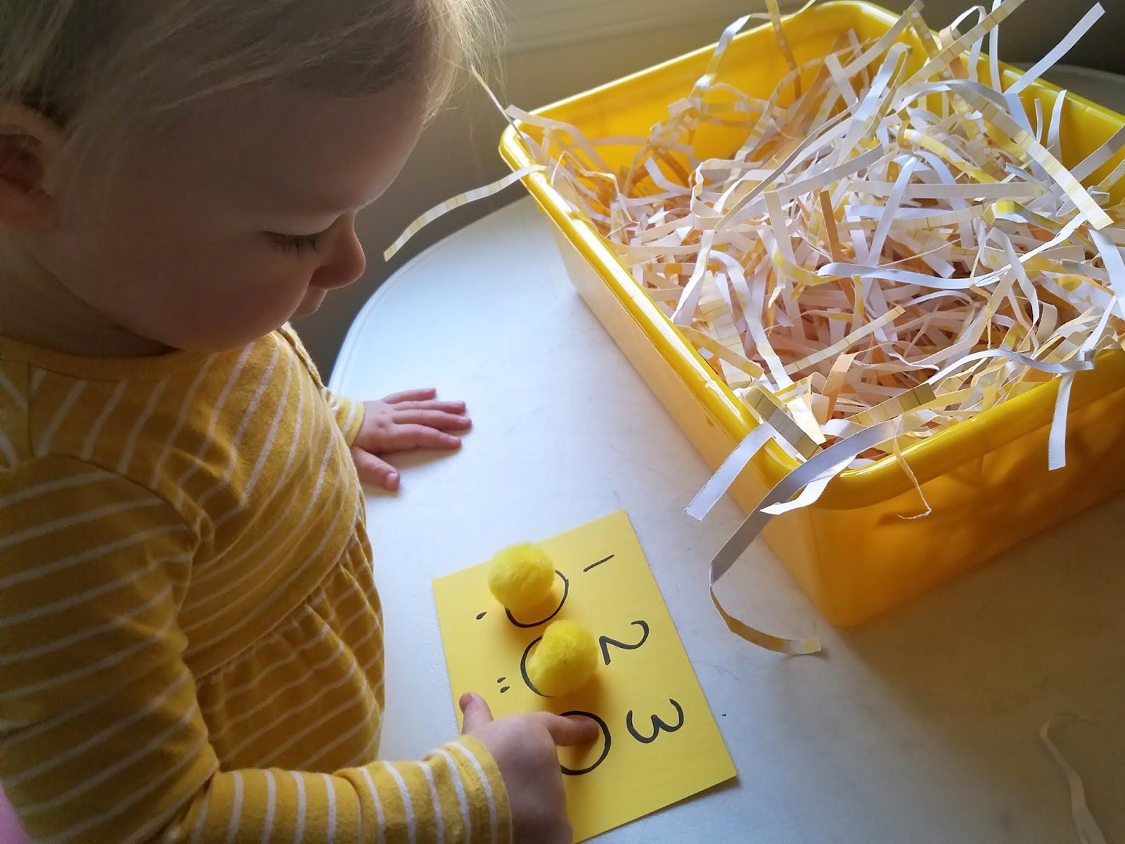 Mom's Tot School: Learning about Yellow!
