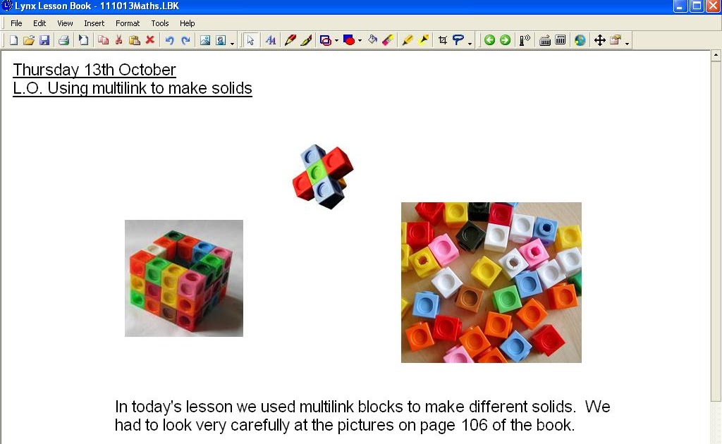 Mr Howe's Class: Maths: using multilink