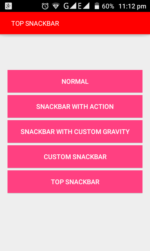 How to Customize Snack Bar in Android