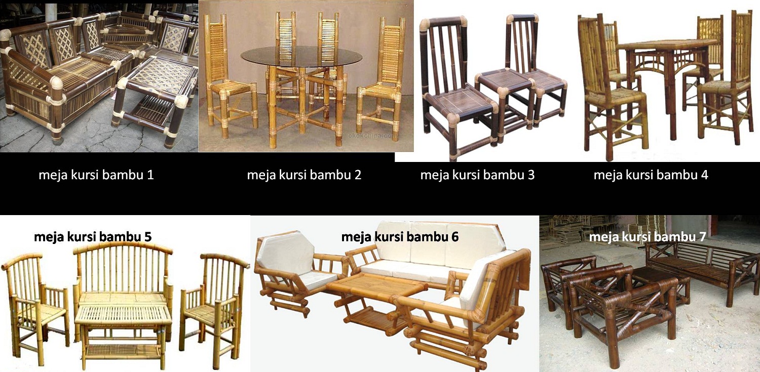 Taman Bambu Nusantara: Aneka Model Furnitur dari Bambu