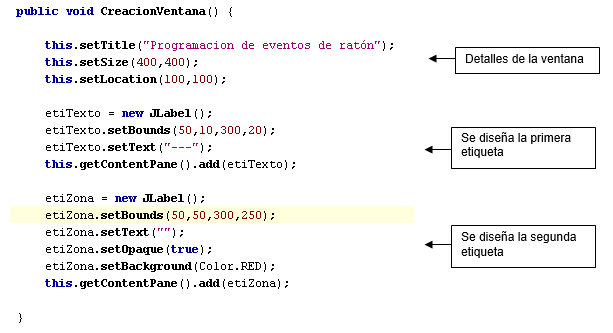 23- JAVA: EVENTOS DESDE CÓDIGO. EVENTOS DE RATÓN - CódigoJavaLibre