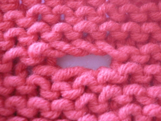 Beyond the Scarf: a knitter's blog: How to Knit a Two Row Button Hole