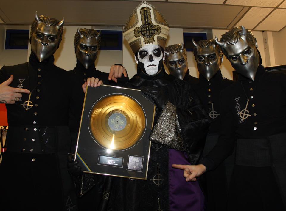 hennemusic: Ghost: Meliora hits gold in Sweden
