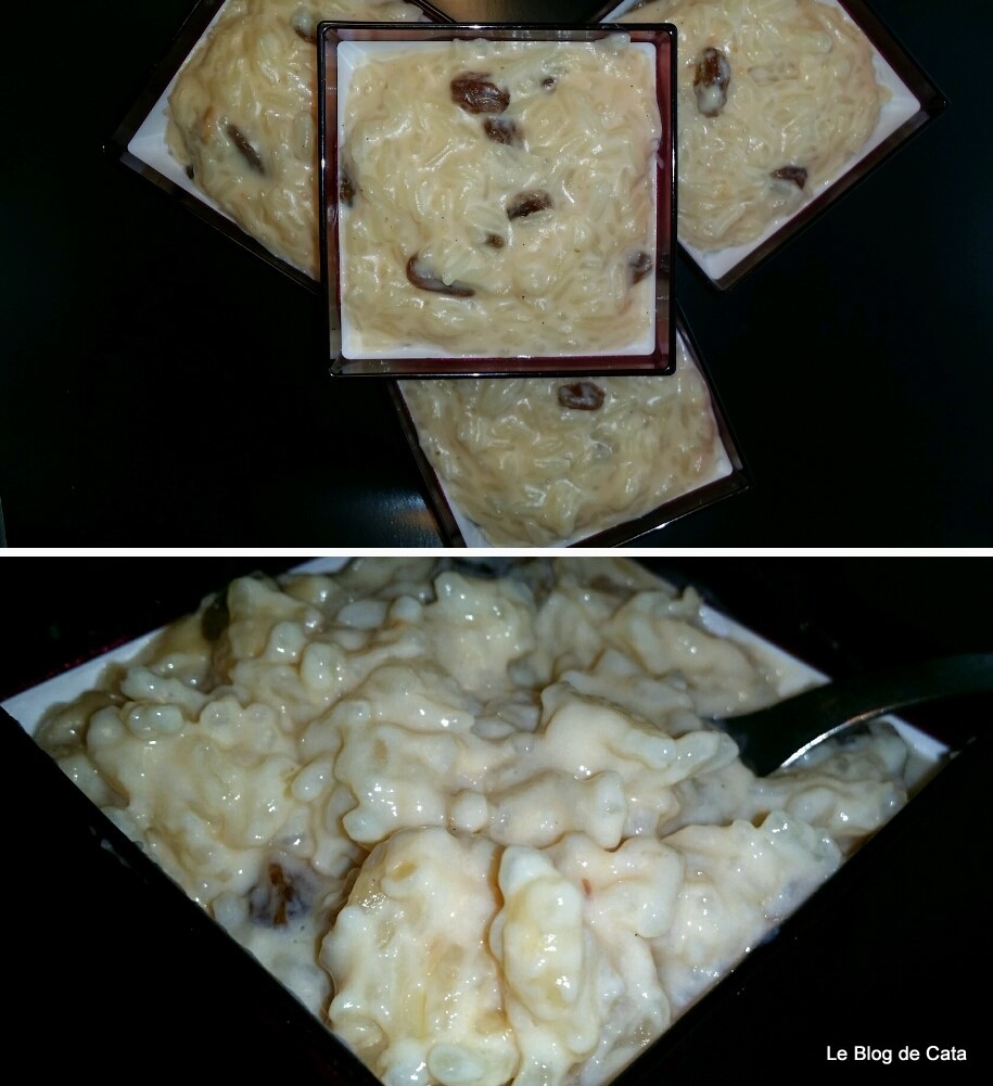 Le blog de Cata: Riz au lait aux raisins secs et au rhum