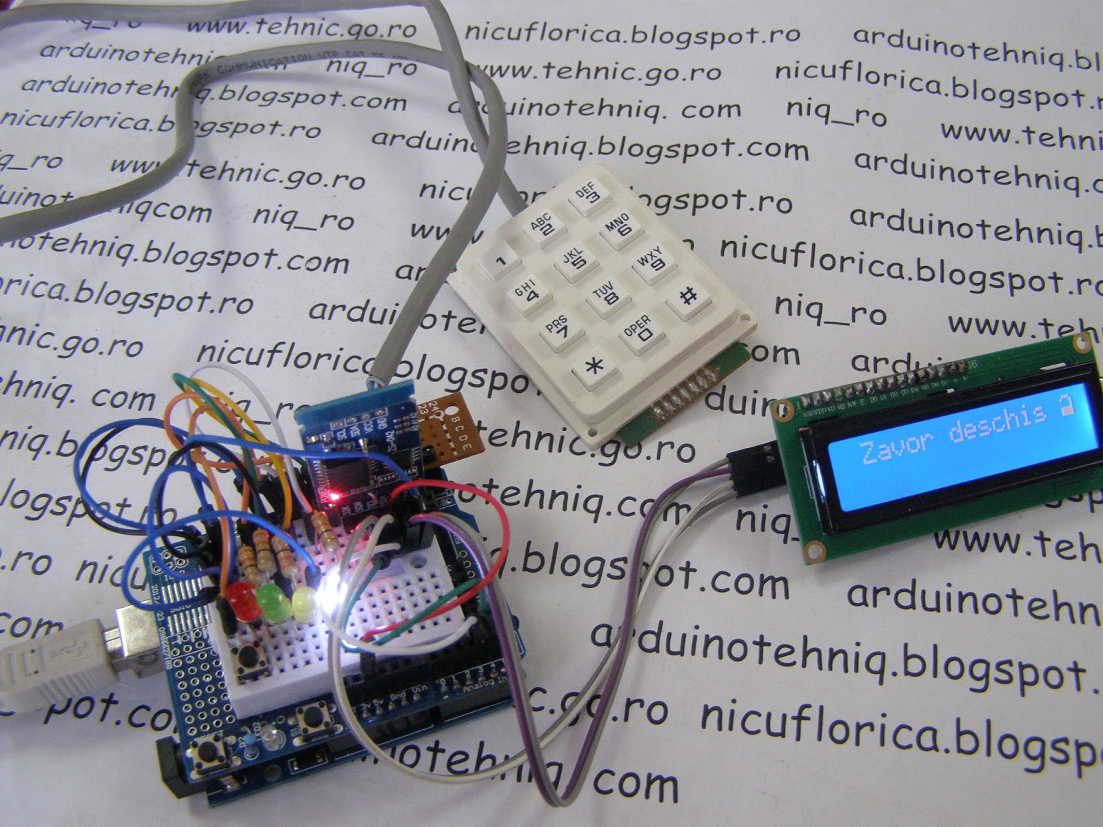 Arduino tehNiq: Home acces using keypad from outside and push button ...