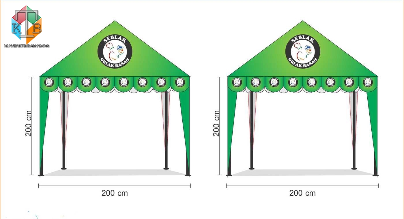 TENDA PROMOSI / TENDA EVENT / TENDA CAFE BRANDING - KONVEKSI TENDA BANDUNG