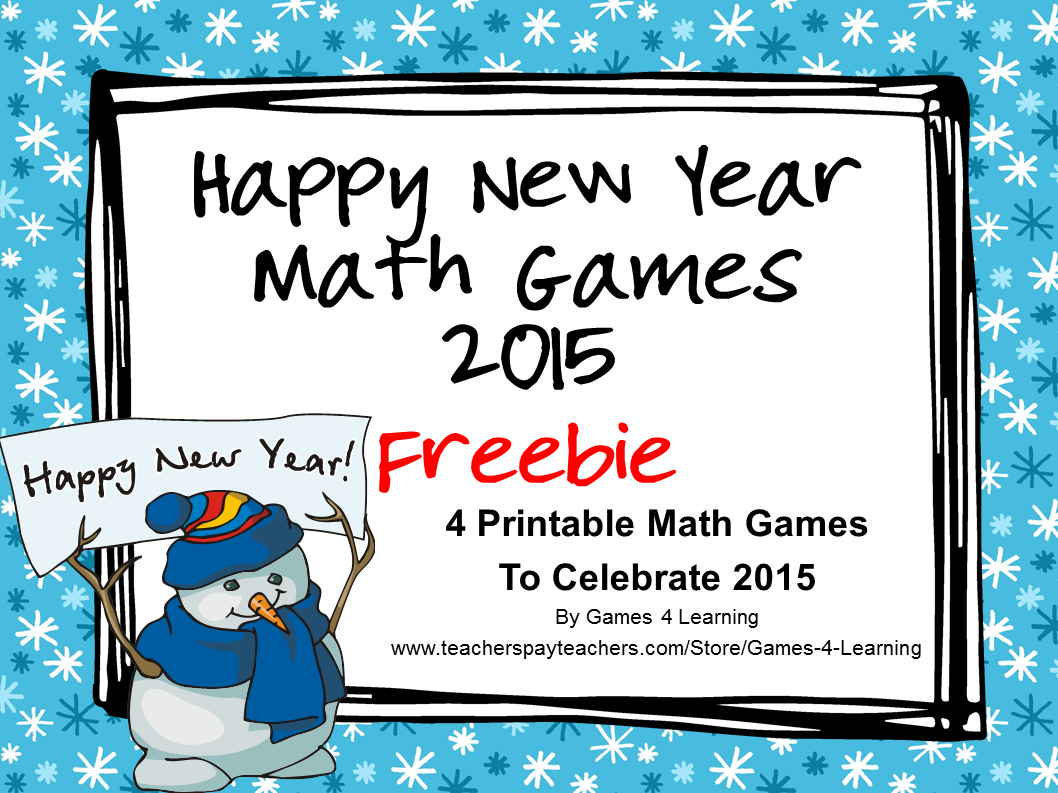 Fun Games 4 Learning: Happy New Year Fun Math!