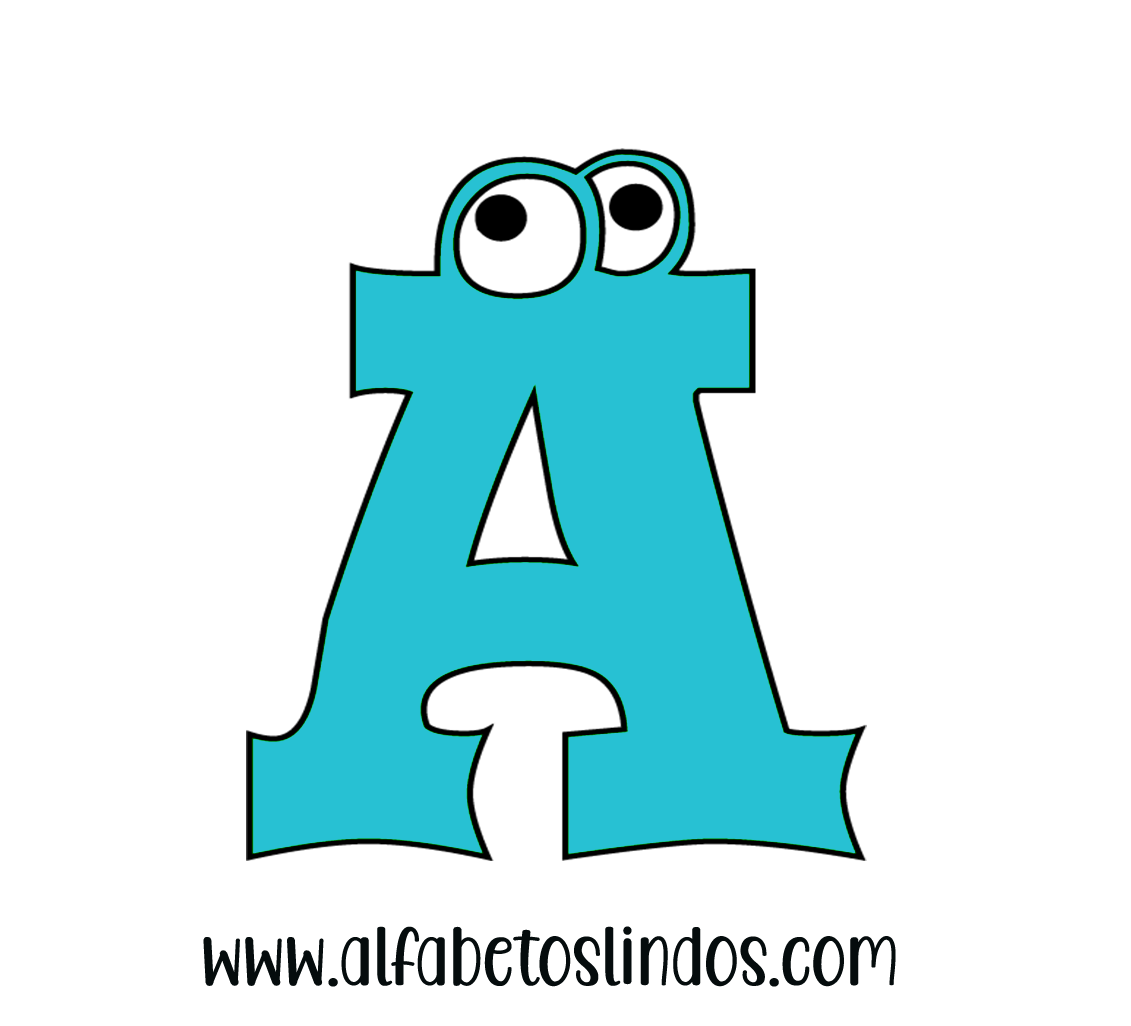 LETRAS EM PNG COM OLHOS OLHINHOS - ALFABETO PARA BAIXAR COMPLETO ...
