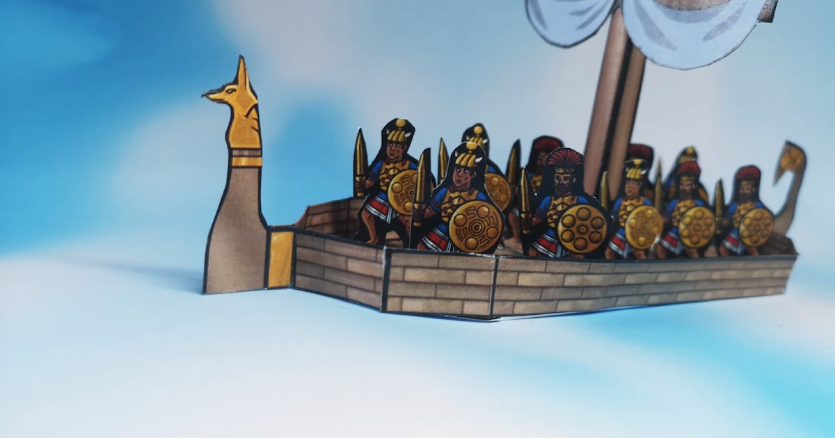 il wargamer solitario: Papercraft ancient egyptian ship