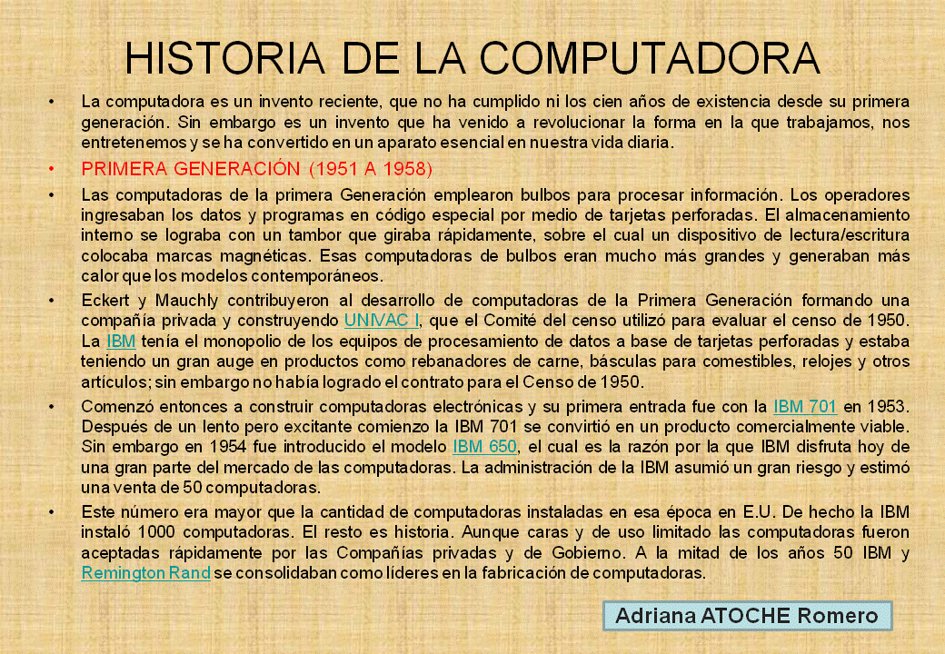 historia del computador diapositivas