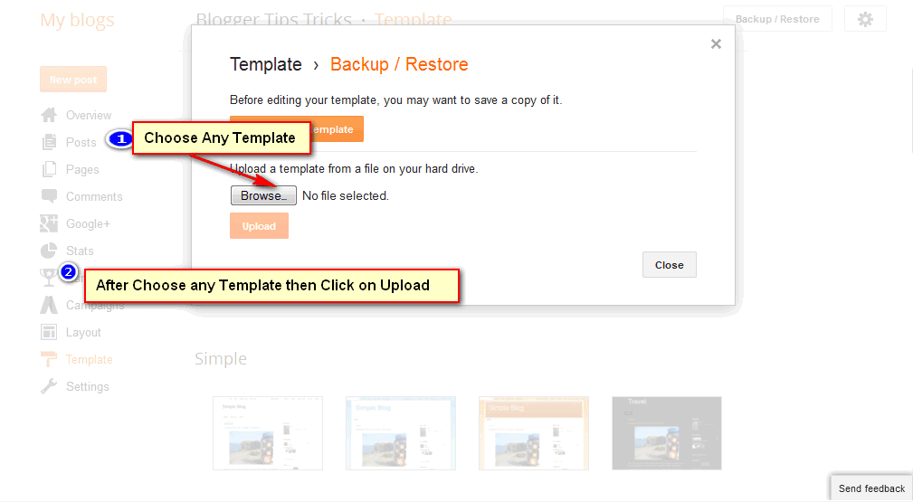 How To Change Blogger Template? | Blogger Tips Tricks